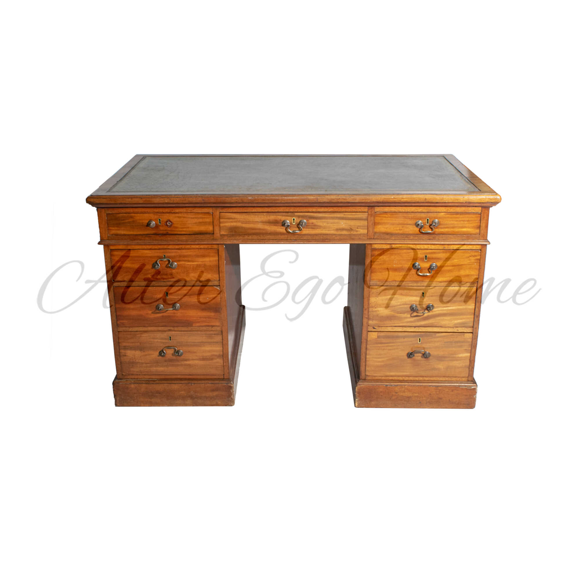 Старинный письменный двухтумбовый стол 1860-х гг.